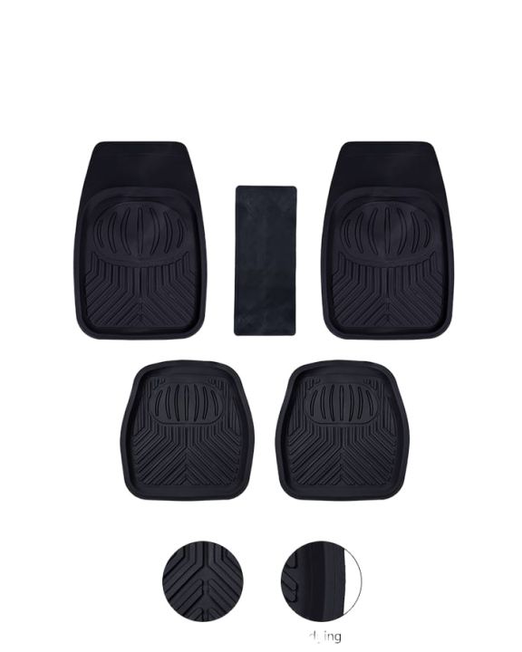 LOW BUDGET CAR FLOOR MAT FOR ALL CAR 077 -PVC-5PC-SET GENIUN FITTING ...