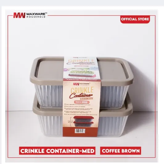 Crinkle Container Medium (750 ml) Pack of 02 khanani shop | Daraz.pk