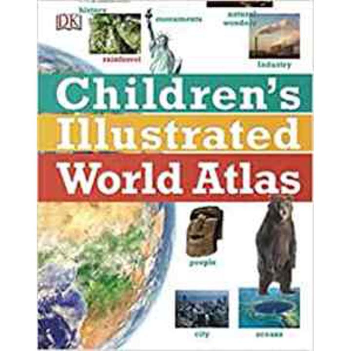 Children''s Illustrated World atlas By kathleen baker | Daraz.pk