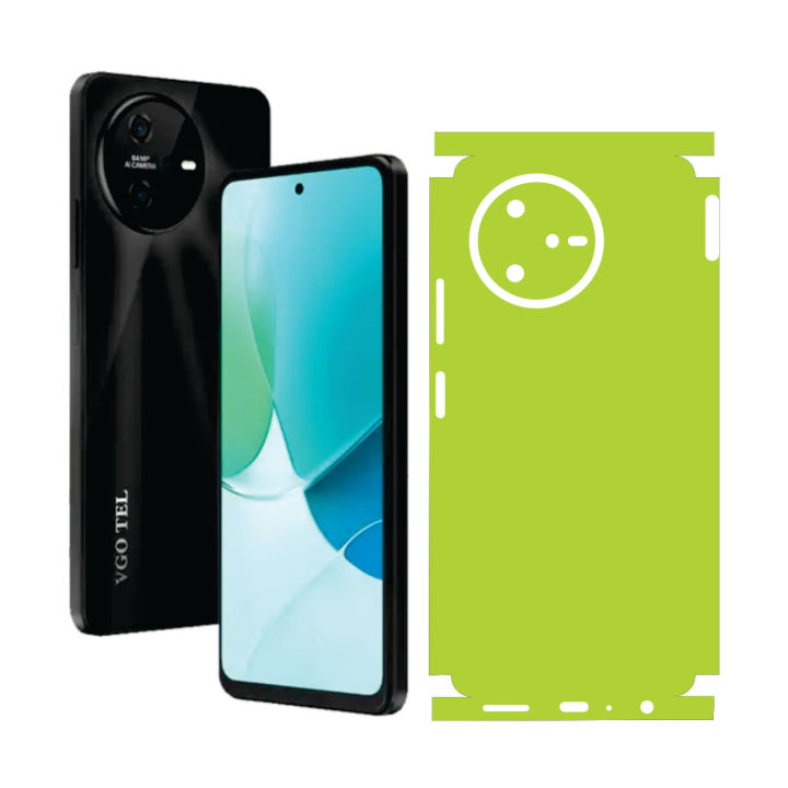 VGO TEL Note 24 Back Paper 0189 Lemon Green Sheet Anti-stain Lamination ...