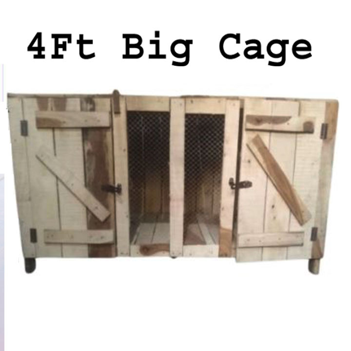 4Ft A wooden cage for Aseel Murghe Wooden Cages Bird Cage for Chicks ...