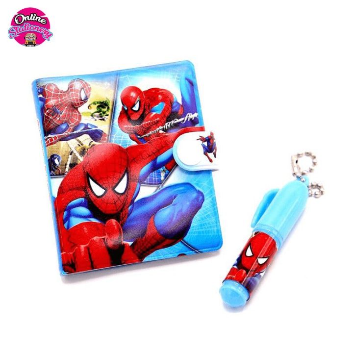 Cute Spiderman Pocket Memo Pad With Pen A7 Size | Daraz.pk