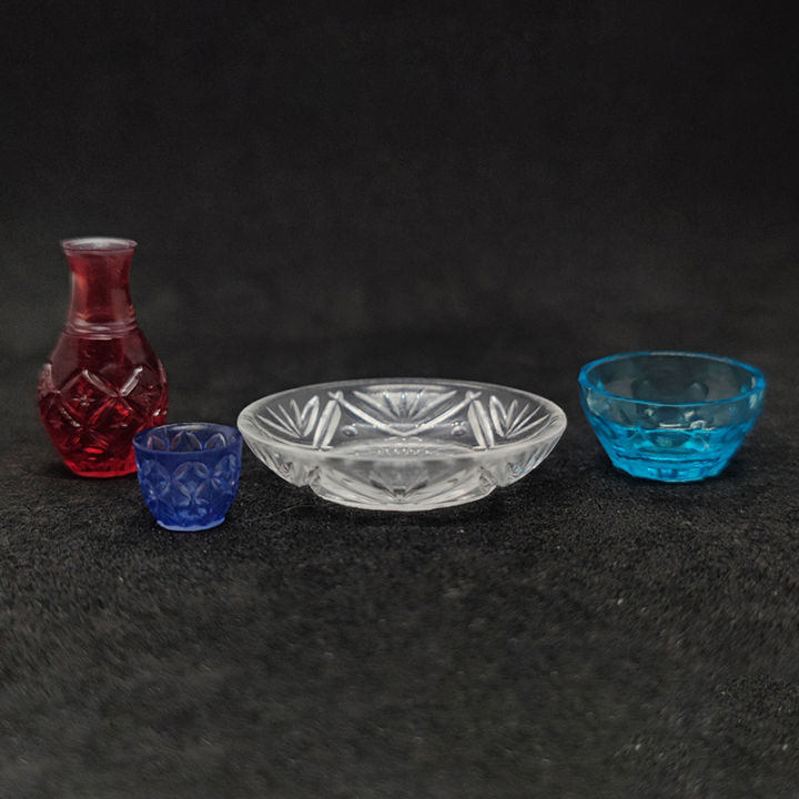 Dollhouse Miniature Vase Cup Fruit Plate Fruit Bowl Silicone Mold ...