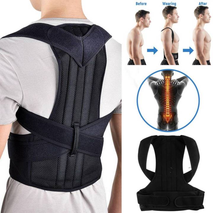 Medical Adjustable Clavicle Posture Corrector -Upper Back Brace ...