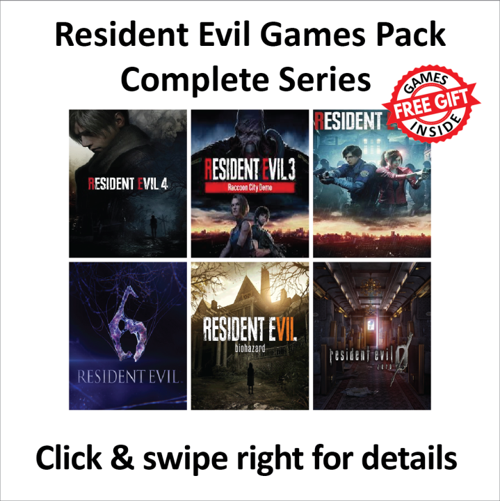 Resident Evil Games Pack Game For PC (Google Drive/ Mediafire) | Daraz.pk