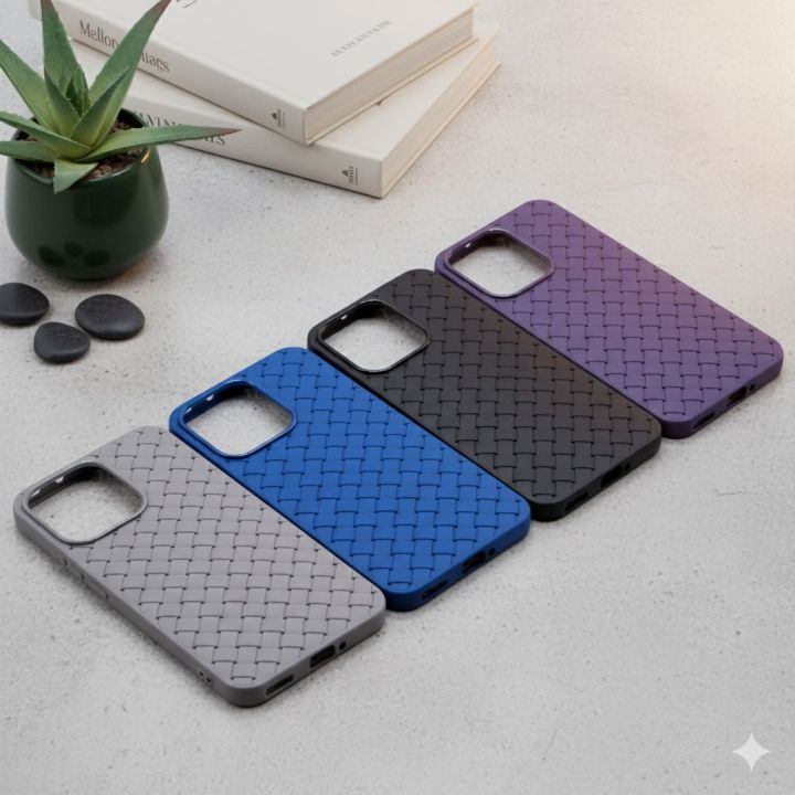 Oppo Reno 14 Smooth Soft-Touch Back Cover Cubic Texture Premium ...