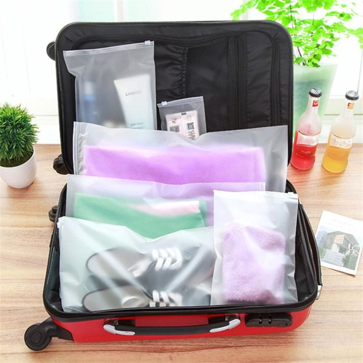 5PCS Portable Cloth Organizer Waterproof Storage Pouch Plastic Bag ...