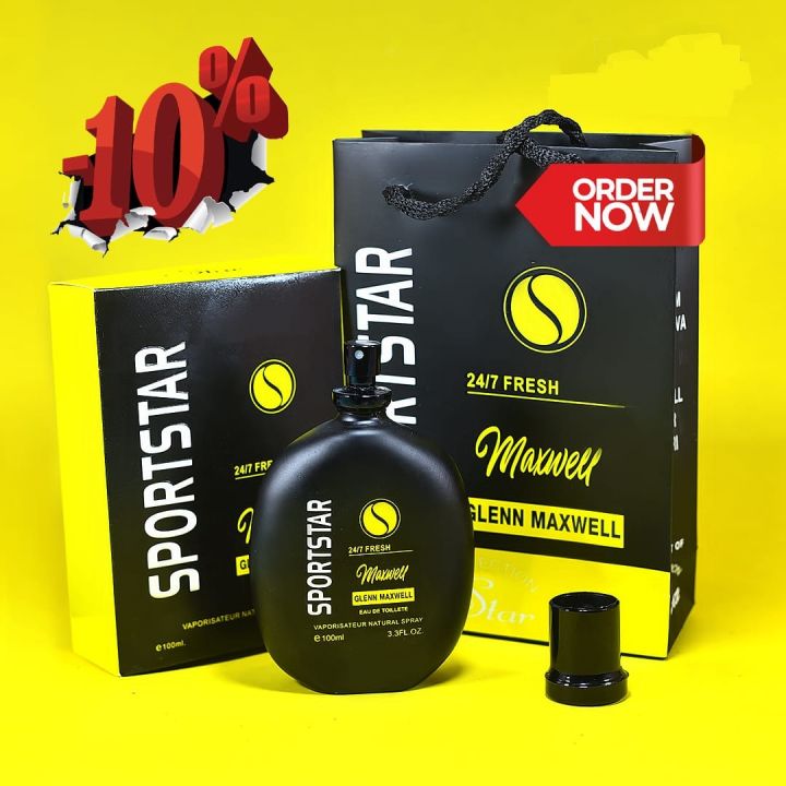 Sport Star Perfume Glenn Maxwell With Shopping Bag 100ml | Daraz.pk