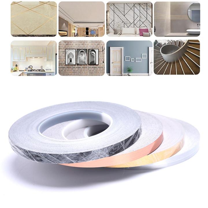 50M Gold Self Adhesive Tile Sticker Waterproof Wall Gap Sealing Tape ...