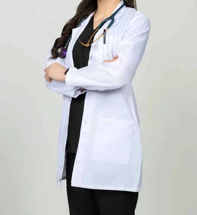 Wrinkle Free Lab Coat And Overall For Female Doctor And Medical ...