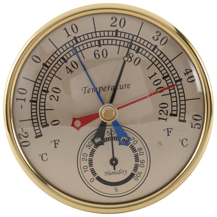 Wall Hang Analog Indoor Outdoor Anti Rain Temperature Humidity Meter ...