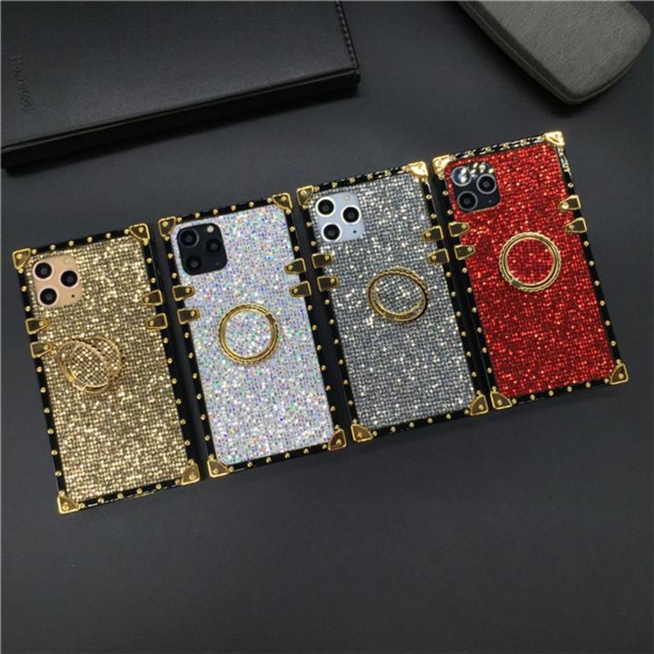 Luxury Bling Cover Square Glitter Phone Case for Xiaomi Redmi 12 13c Note 13pro 11 PRO Note 10 ...