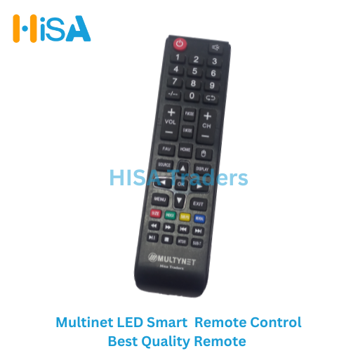 Multinet smart led TV Remote Control new model -Black | Hisa Traders ...