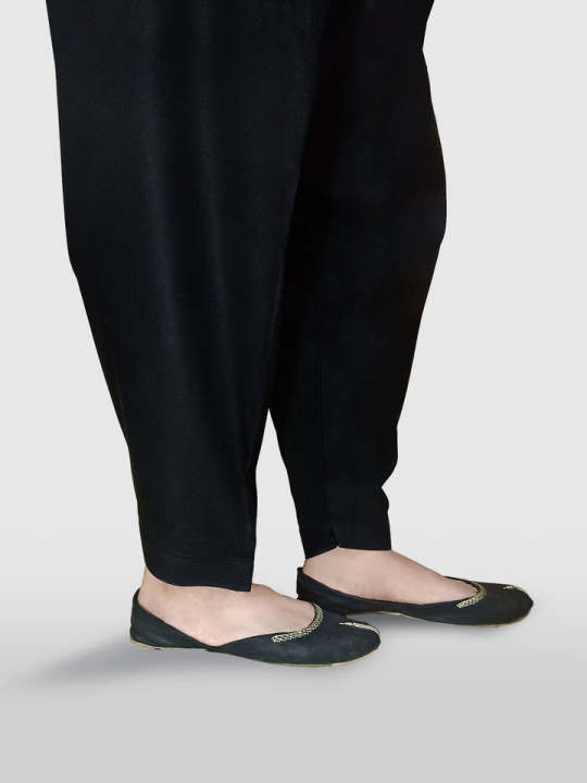 Black basic shalwar | Daraz.pk