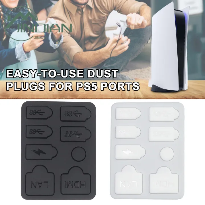 Gaming Console Dustproof Plugs Premium Ps5 Slim Dust Cover Set Long ...