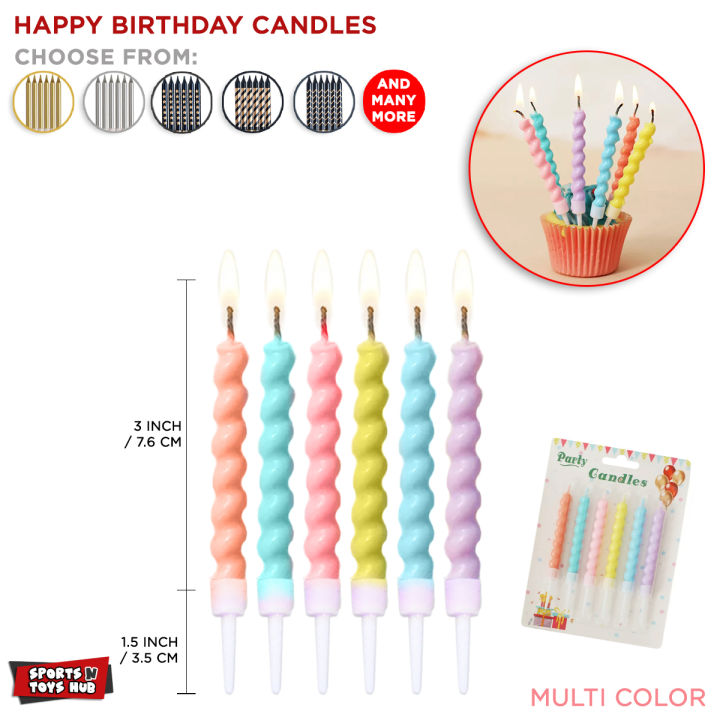 Flammable Candles Collection - Cake Decor For Birthday Party Wedding ...