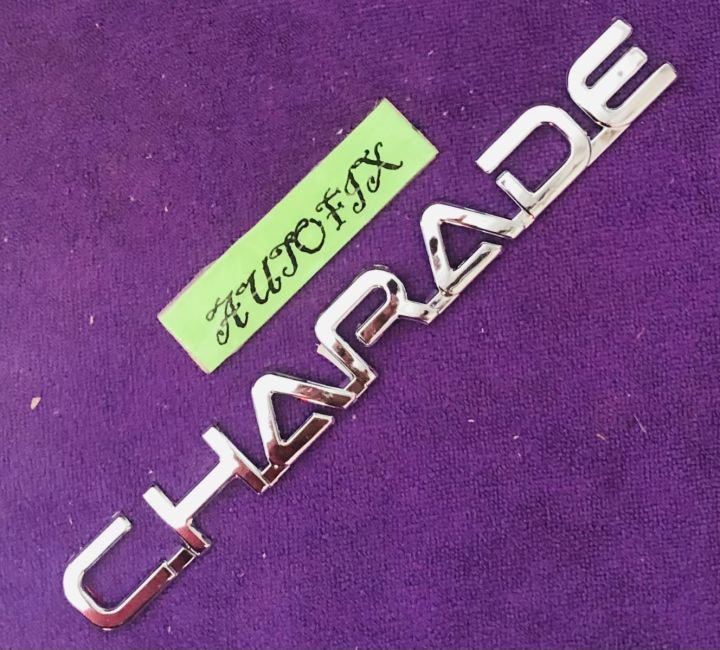 Daihatsu Charade rear plastic Emblem Silver 01 PC | Daraz.pk