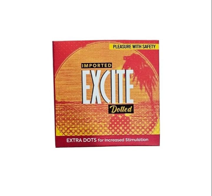 Xtacy Excite Imported Extra Dotted Condoms - 3 Pieces | Daraz.pk