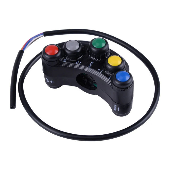 Motorcycle Handlebar 5 Button Switch Assembly – Universal Fitment for ...