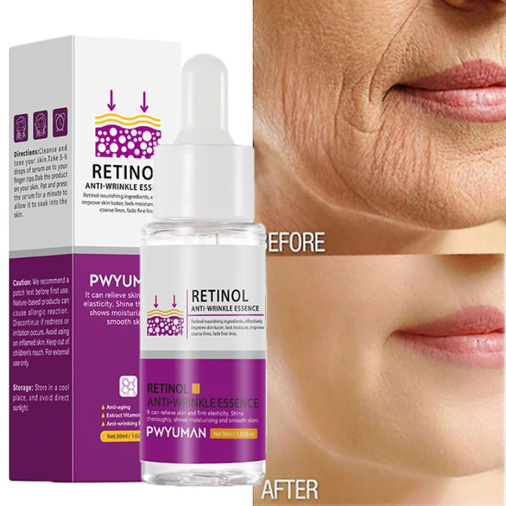 Retinol Wrinkle Removal Essence Anti-aging Fade Spots Nourish Repair ...