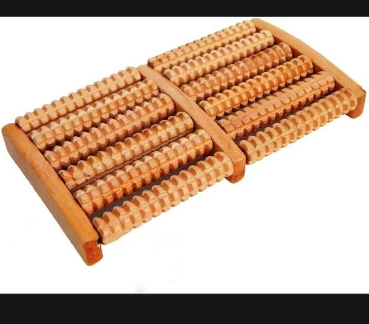 ASP 5Raw Wooden Wood Roller Foot Massager Stress Relief Health Therapy ...