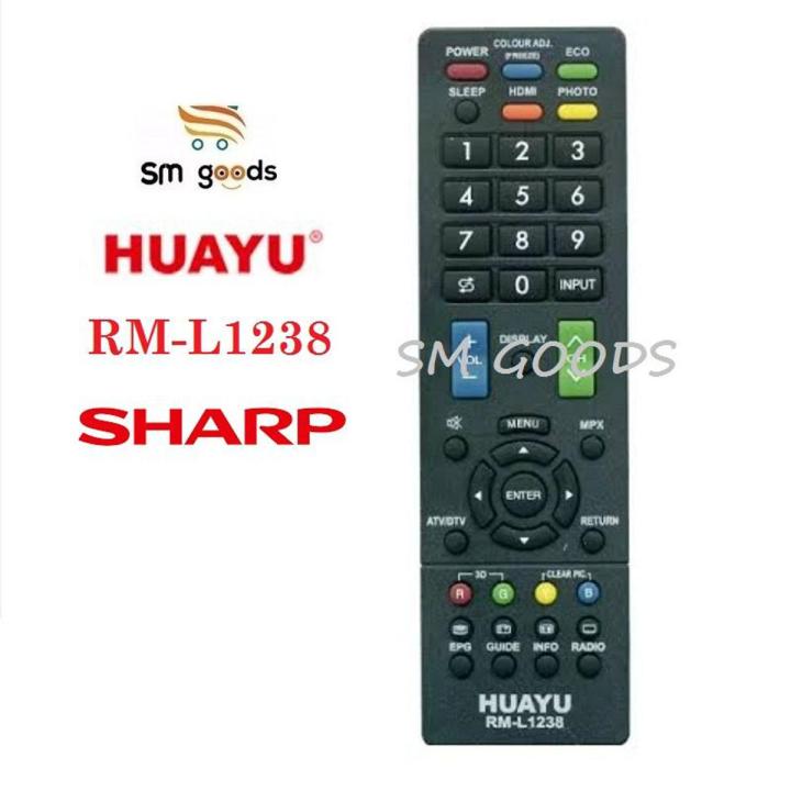 SHARP LED & LCD TV Remote Huayu RM-L1238 | Daraz.pk