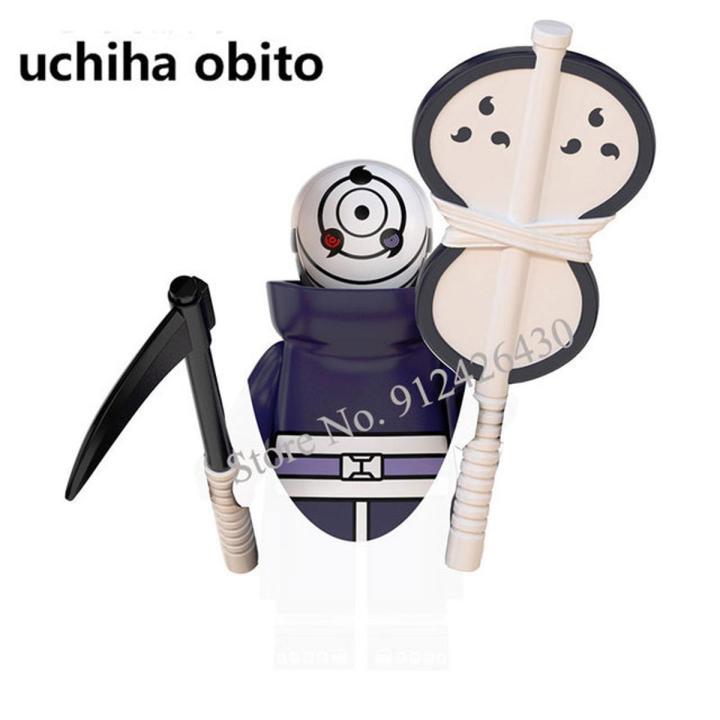 Naruto Building Blocks Sasuke Kakashi Akatsuki bricks Anime Mini Action ...