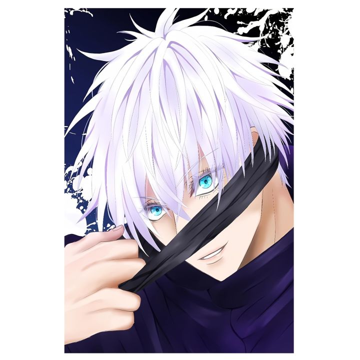 1pc Gojo Satoru Anime Photo Frame - Jujutsu Kaisen Wall Art with ...