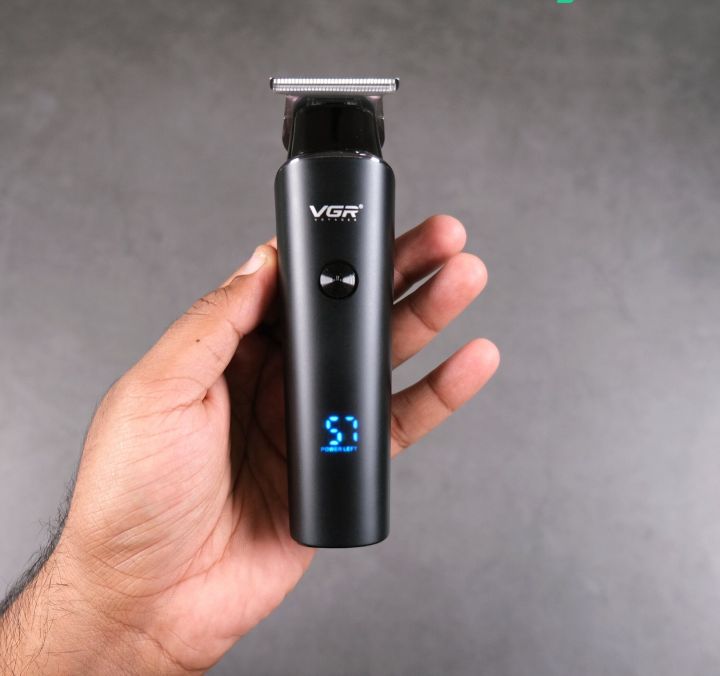 VGR V-937 Hair Clipper - LCD Digital Display - Hair Salon Special Electric Rechargeable Trimmer ...