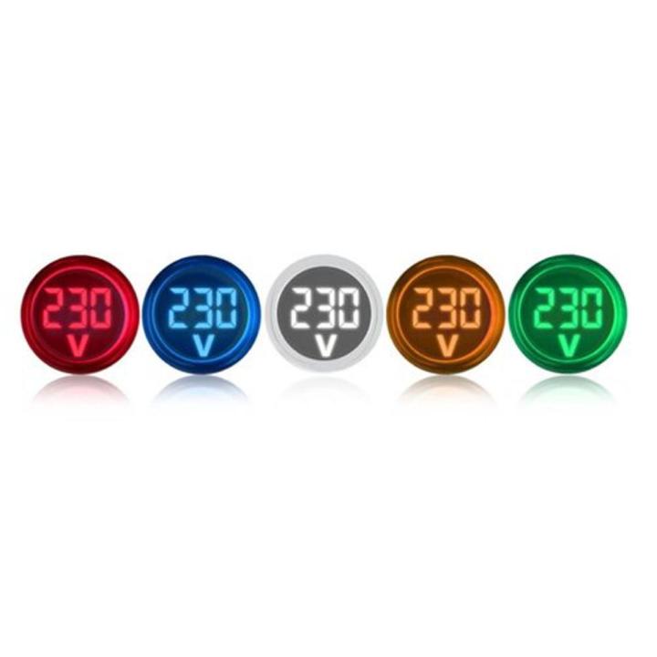 22mm LED Digital Display Gauge Volt Voltage Meter Indicator Signal Lamp ...