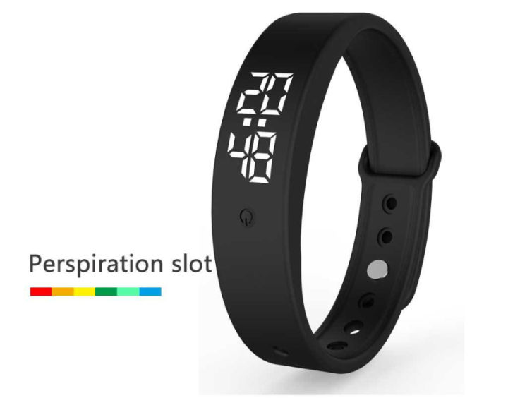 V9 Smart Temperature Measurement Bracelet Intelligent Vibration ...