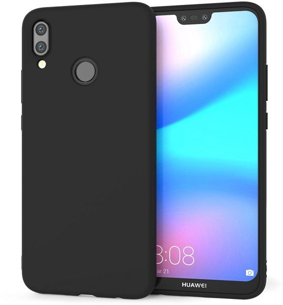 Huawei P20 Lite Matte Black Silicon Back Cover | Daraz.pk
