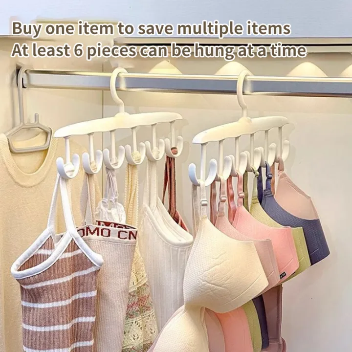Bra Hanger For Closet 360°Rotating Multi-Functional Racks With Hook For ...