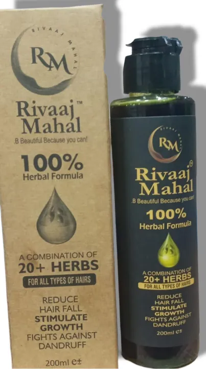 Rivaj mahal hair oil for Hair Growth & Shine - 100% Natural Formula for ...