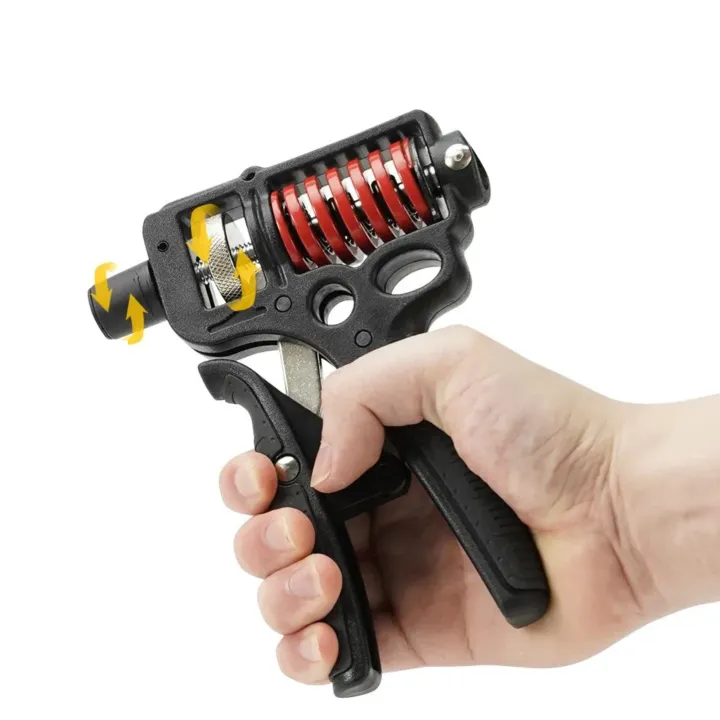 Adjustable Heavy Hand Grip Strengthener 5-120kg Steel Spring Gripper ...