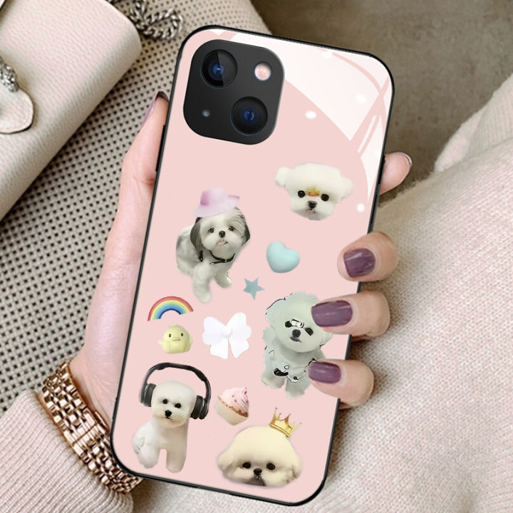 For OPPO Reno7 Reno8 T 4G Back Cover Case glass Fashion Five little ...