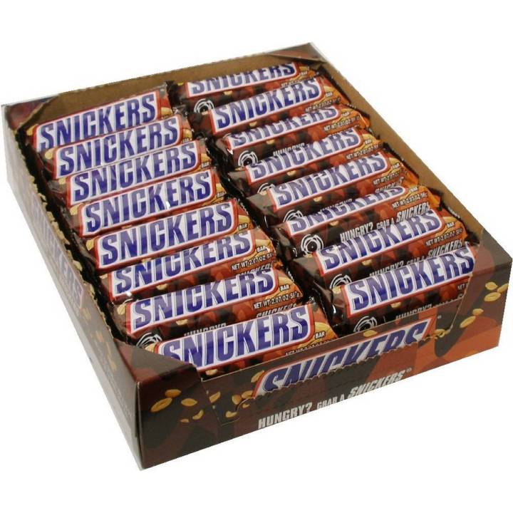 Snickers Chocolate, SNICKERS Full Size Bulk Milk Chocolate Candy Bars ...