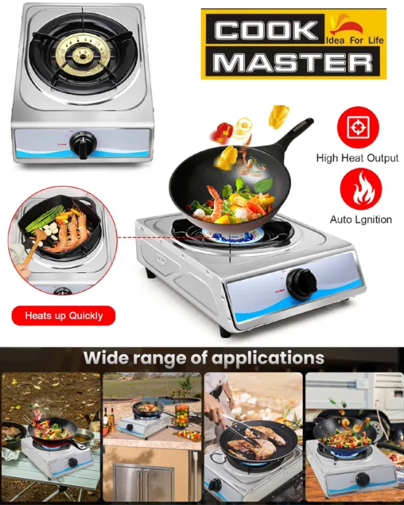 Heavy-Duty Single Burner Gas Stove – Fast Heat, 304 Steel, Perfect for ...