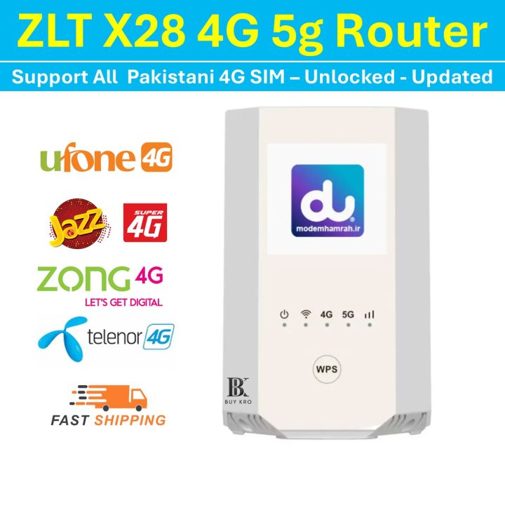 -ZLT X28 4G LTE WiFi Router – High-Speed Wireless Modem with Antenna ...