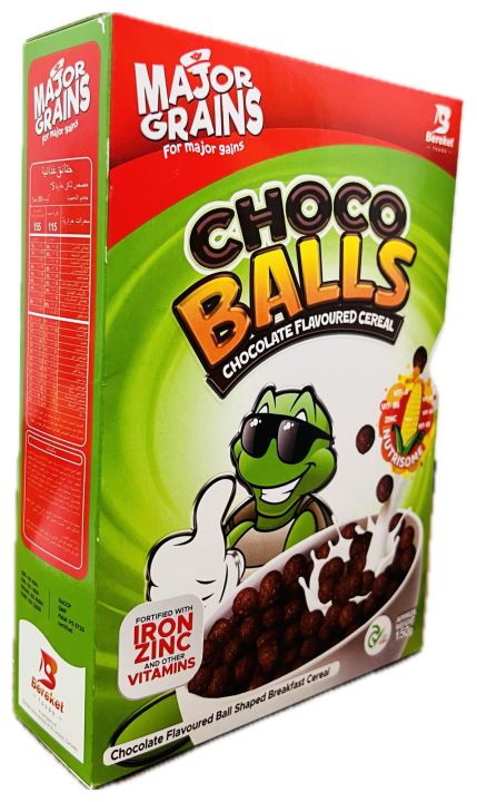 Pack of 2 Major Grains Choco loops Chocolate Flavoured Cereal 600g ...