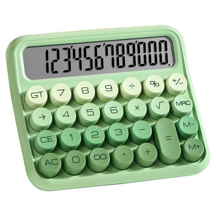 Certiou Typewriter Style Calculator 12-digit Large Button Gradient ...