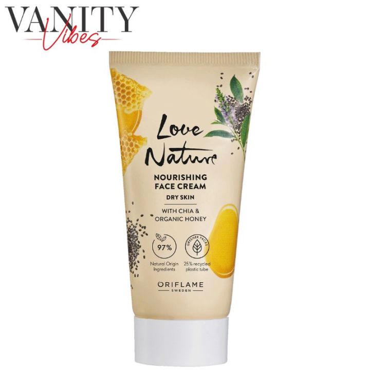 Oriflame Love Nature Nourishing Face Cream With Chia & Honey 50ml ...