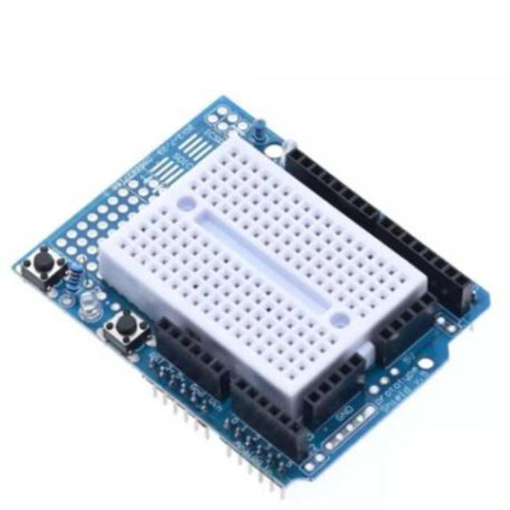 Uno Proto Prototype Expansion Board With Syb-170 Mini Bread Board Based ...