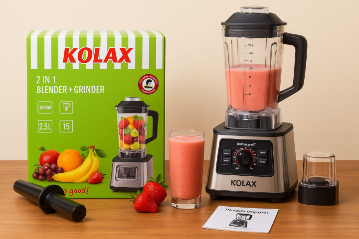 Kolax Germany Branded High-Quality Juicer Blender Machine 2 in 1 ...