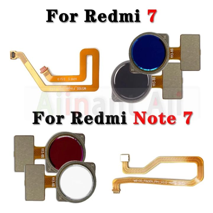 Original For Xiaomi Redmi Note 7 Plus Prime Pro Home Button Back Touch ...