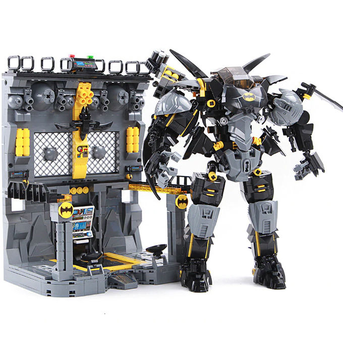 Batman BAT MECH Armor with Foundation Base Building blocks For kids ...