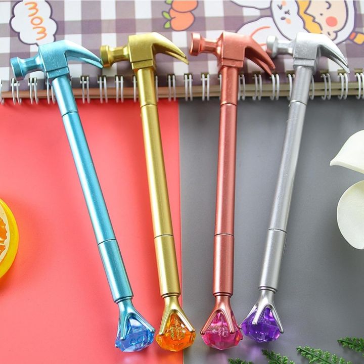 01 pc Cute Imitation Metal Neutral Pen Hammer Diamond Shape Gel Pen ...