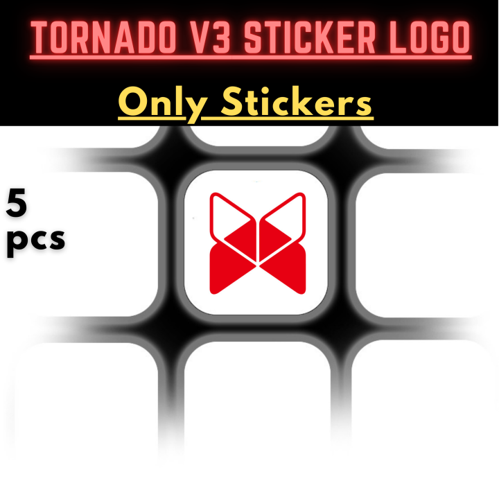 Tornado V3 Sticker Logo, 3x3 Cube Logo Stickers, Rubik Cube sticker ...
