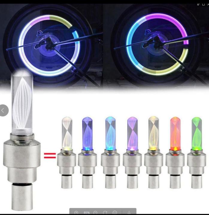 2Pcs nozzle light Motion Activated Glow Bike Flashlight Car Motorcycle ...