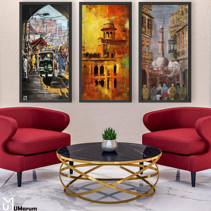 Lahore wall Art painting frames | Daraz.pk